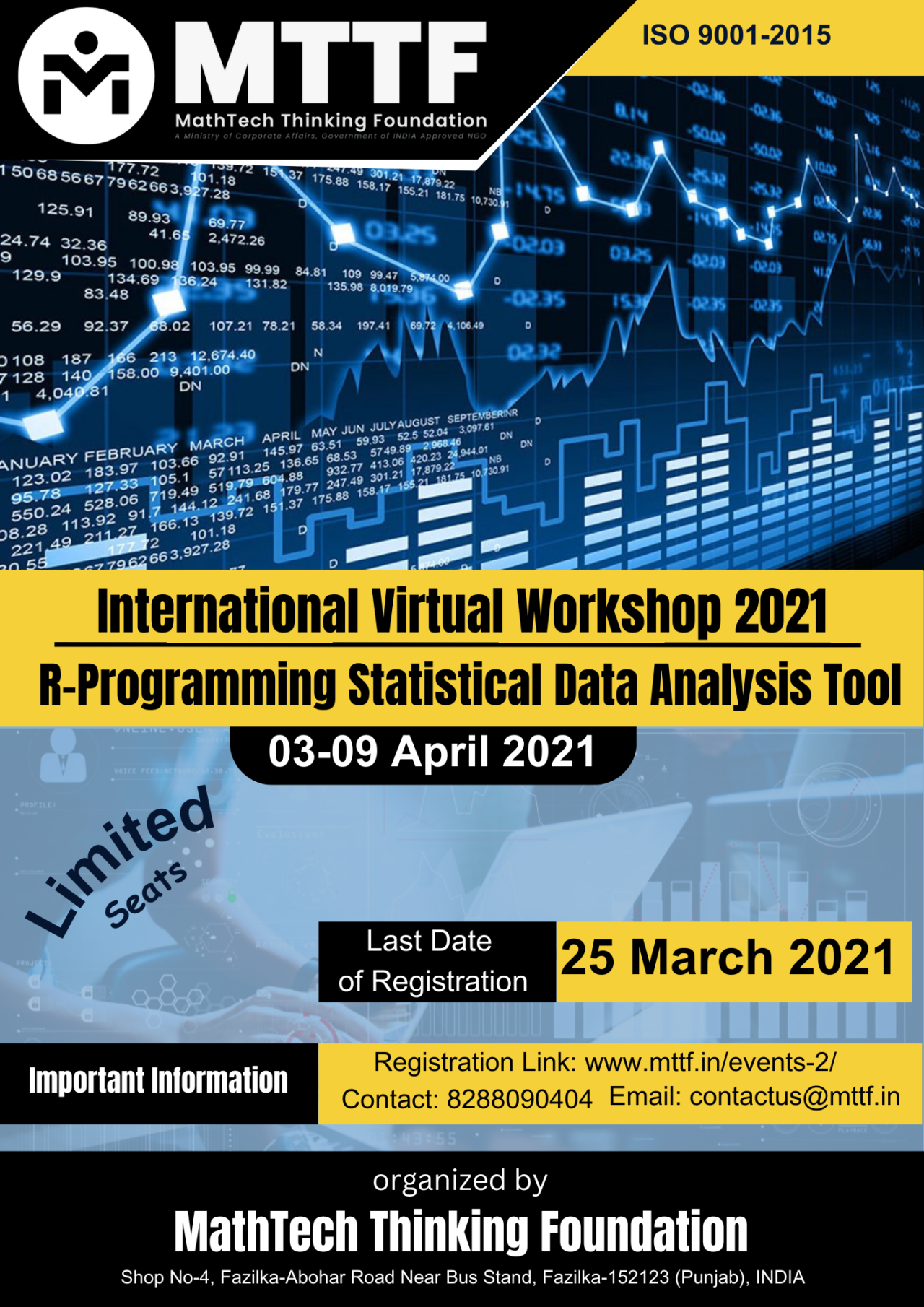 International Virtual Workshop 2021 R Programming Statistical Data Analysis Tool Mathtech